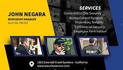 Security Service Business Card, Print Templates | GraphicRiver