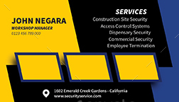 Security Service Business Card, Print Templates | GraphicRiver