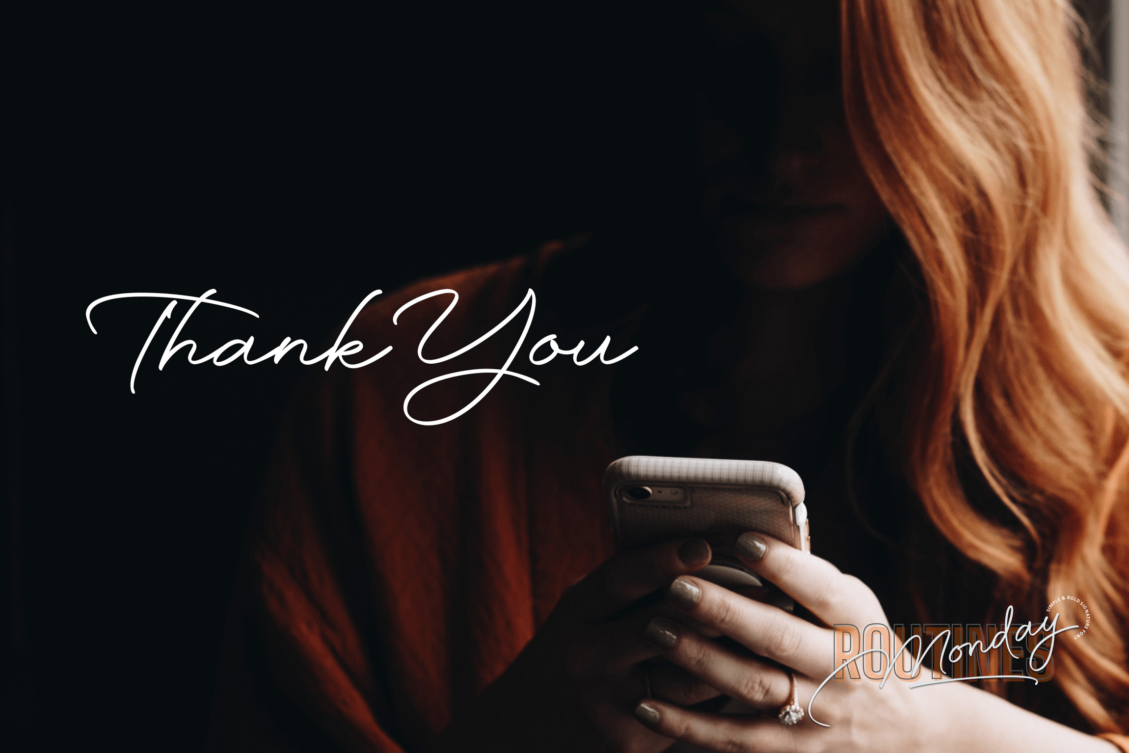 Monday Routines - Signature Font, Fonts | GraphicRiver