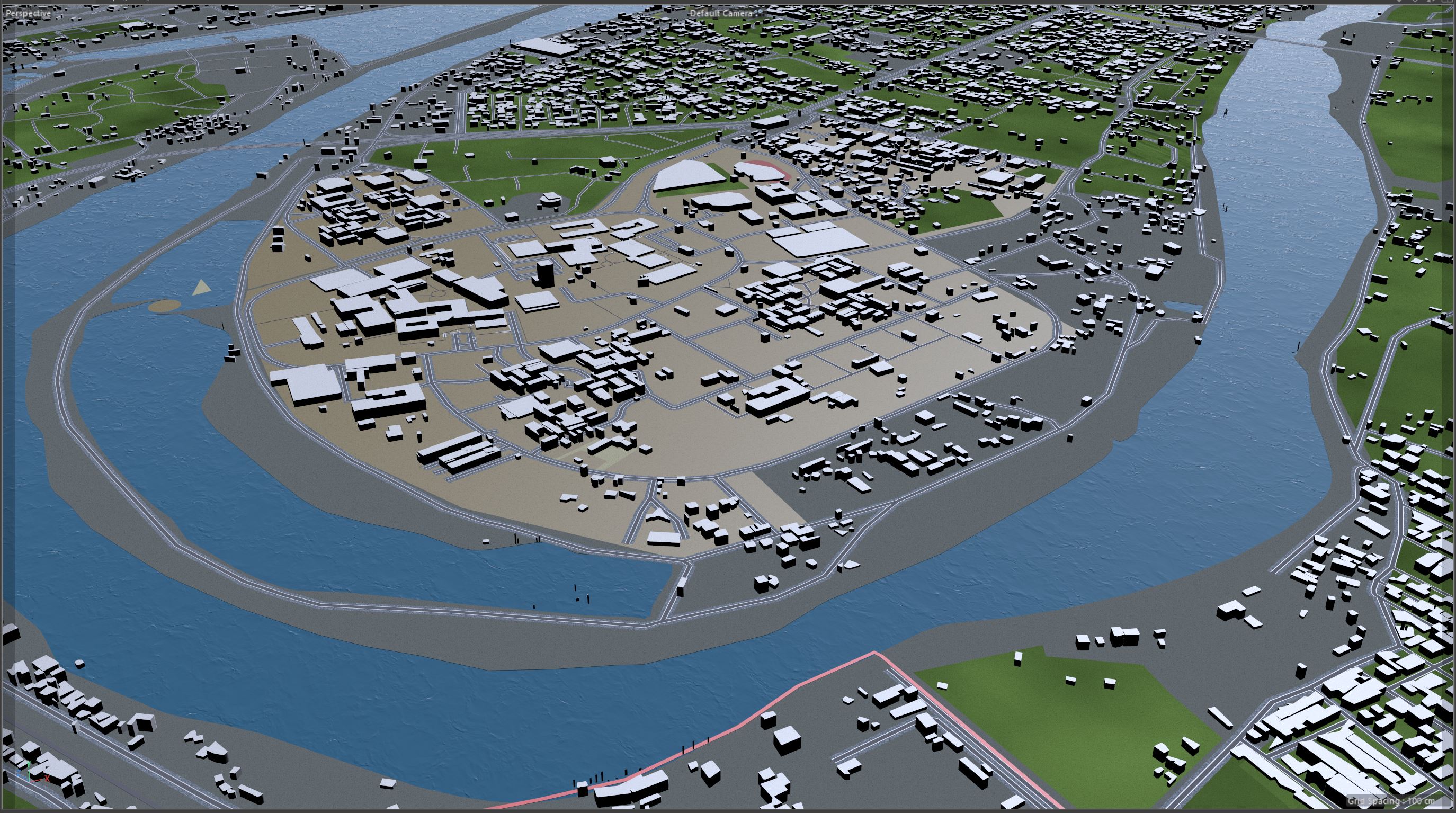 Baghdad city Iraq 3d model 40 KM by TurboCG | 3DOcean
