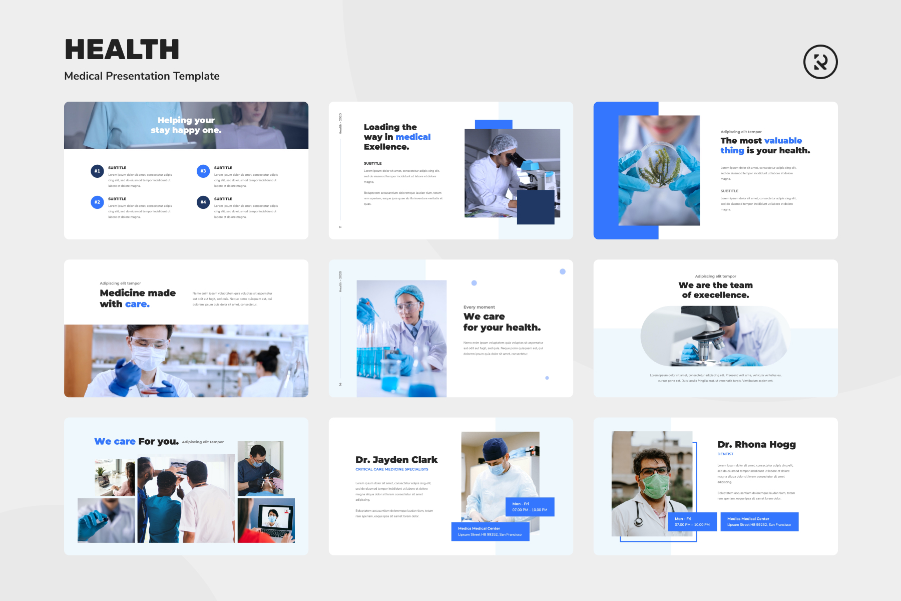 Health - Medical Google Slides Presentation by kreevstudio | GraphicRiver