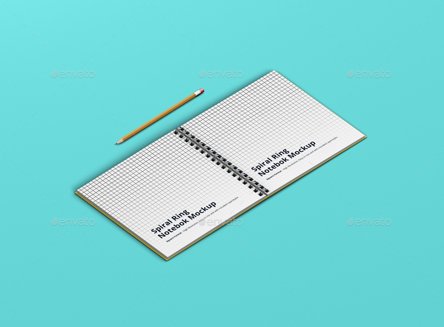 Spiral Ring Notebook Mockup Bundle, Graphics | GraphicRiver
