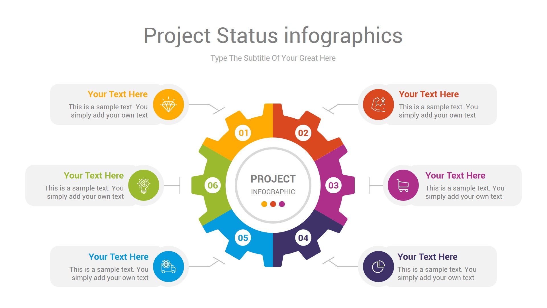 Project Status infographics PowerPoint Template, Presentation Templates