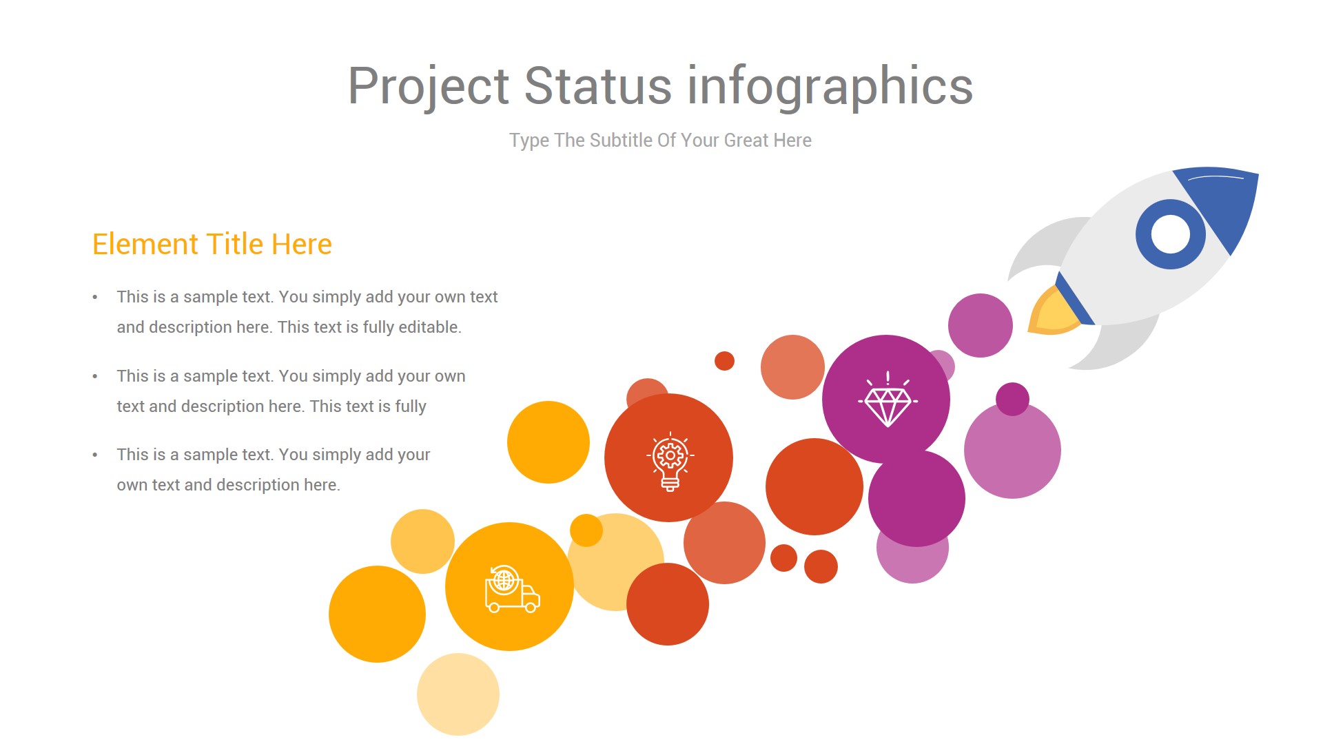 Project Status infographics PowerPoint Template, Presentation Templates