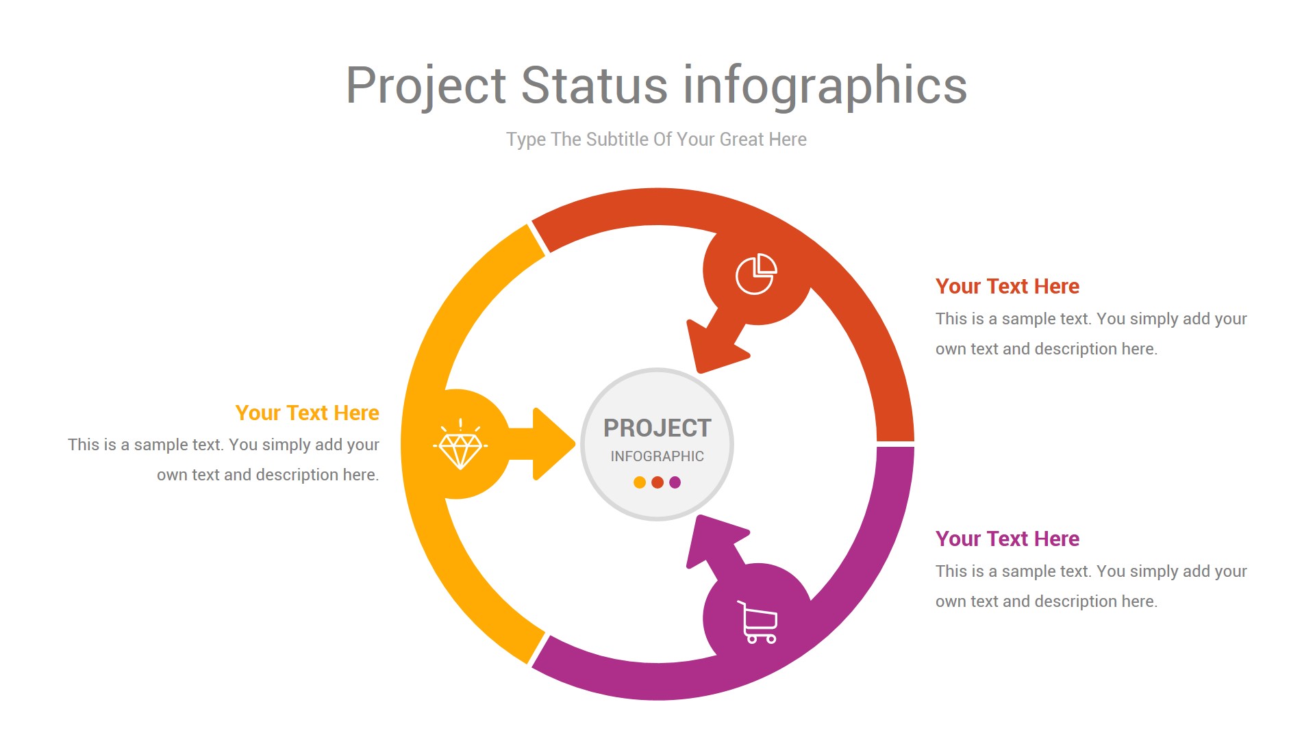 Project Status infographics PowerPoint Template, Presentation Templates