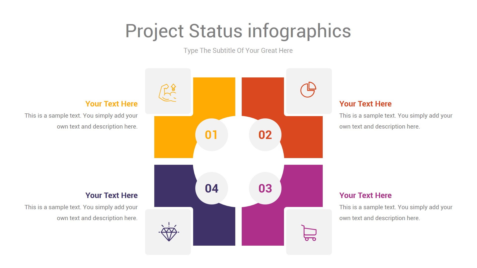 Project Status infographics PowerPoint Template, Presentation Templates