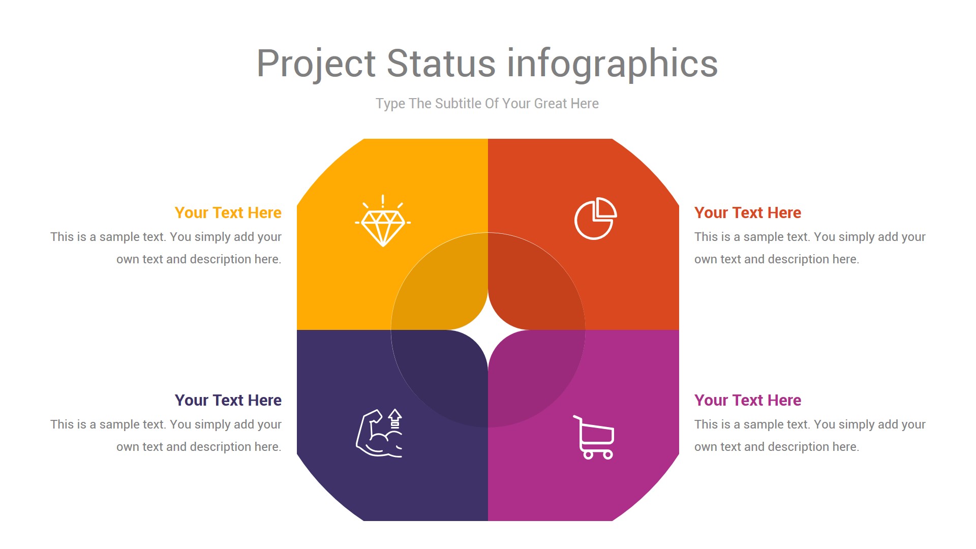 Project Status infographics PowerPoint Template, Presentation Templates