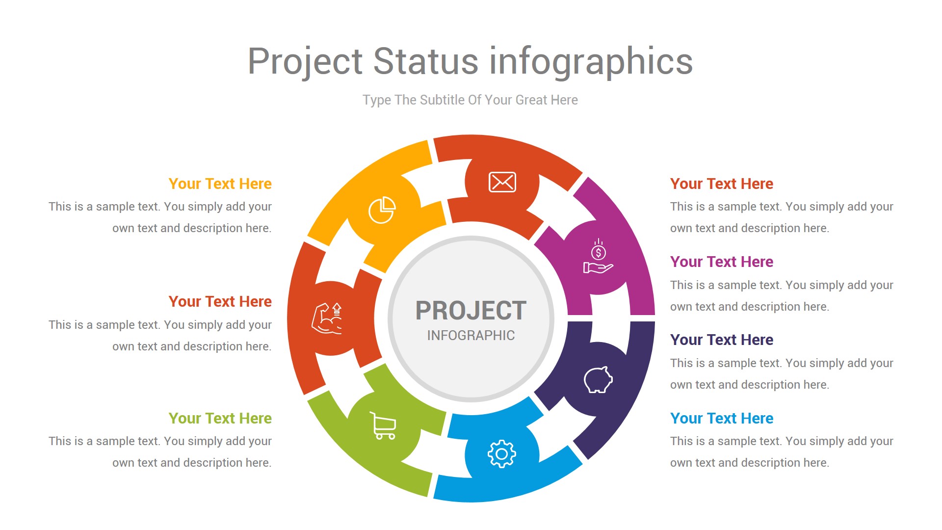 Project Status infographics PowerPoint Template by Neroox | GraphicRiver