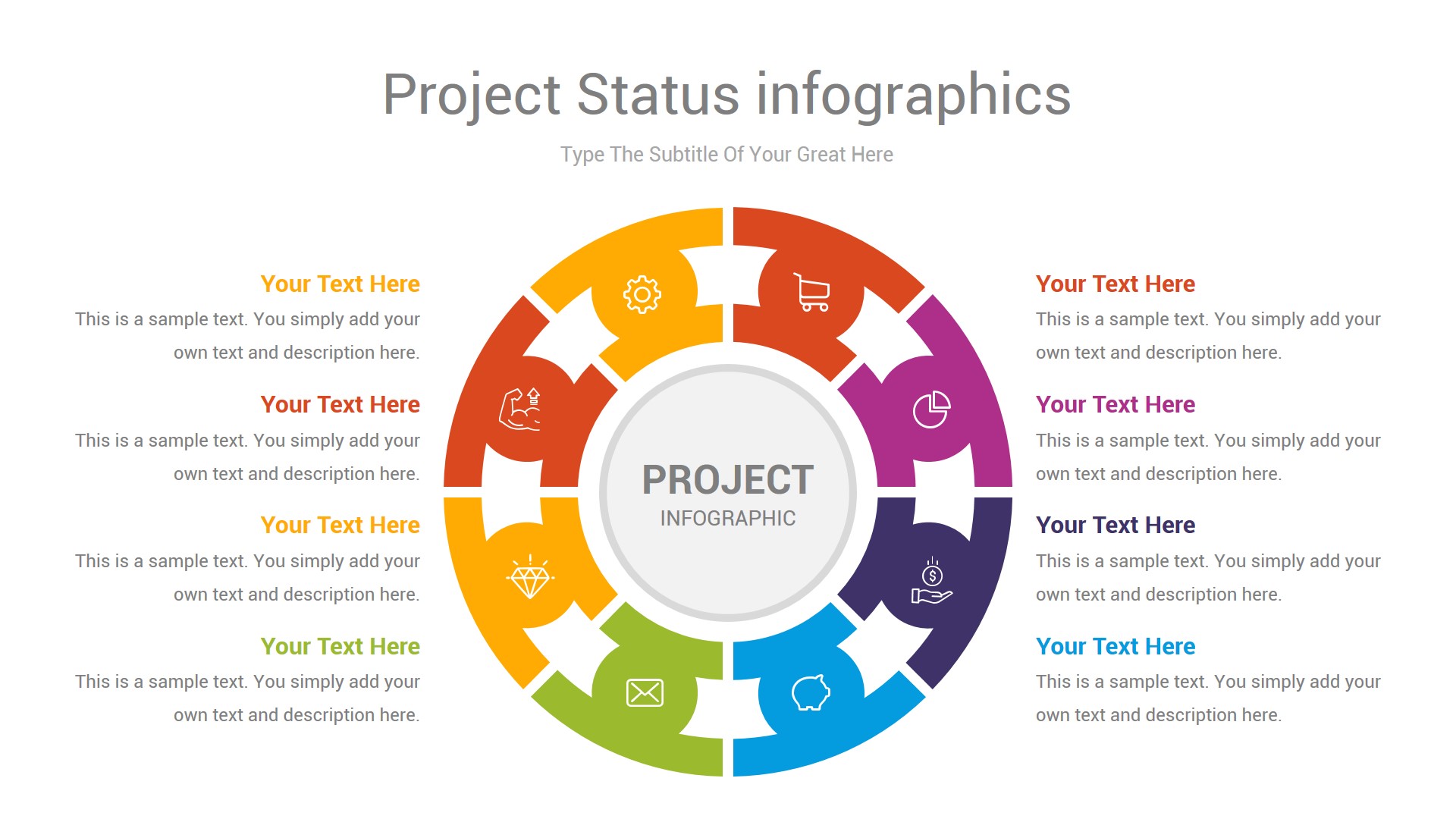 Project Status infographics PowerPoint Template by Neroox | GraphicRiver