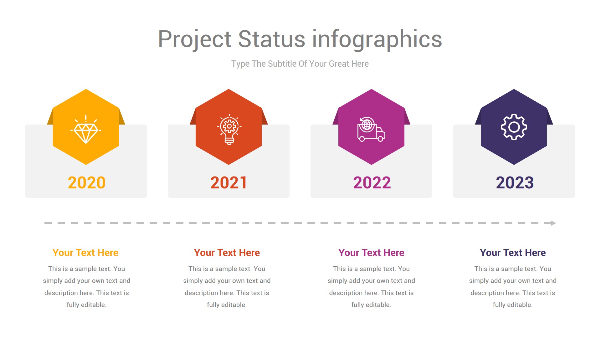 Project Status infographics PowerPoint Template by Neroox | GraphicRiver