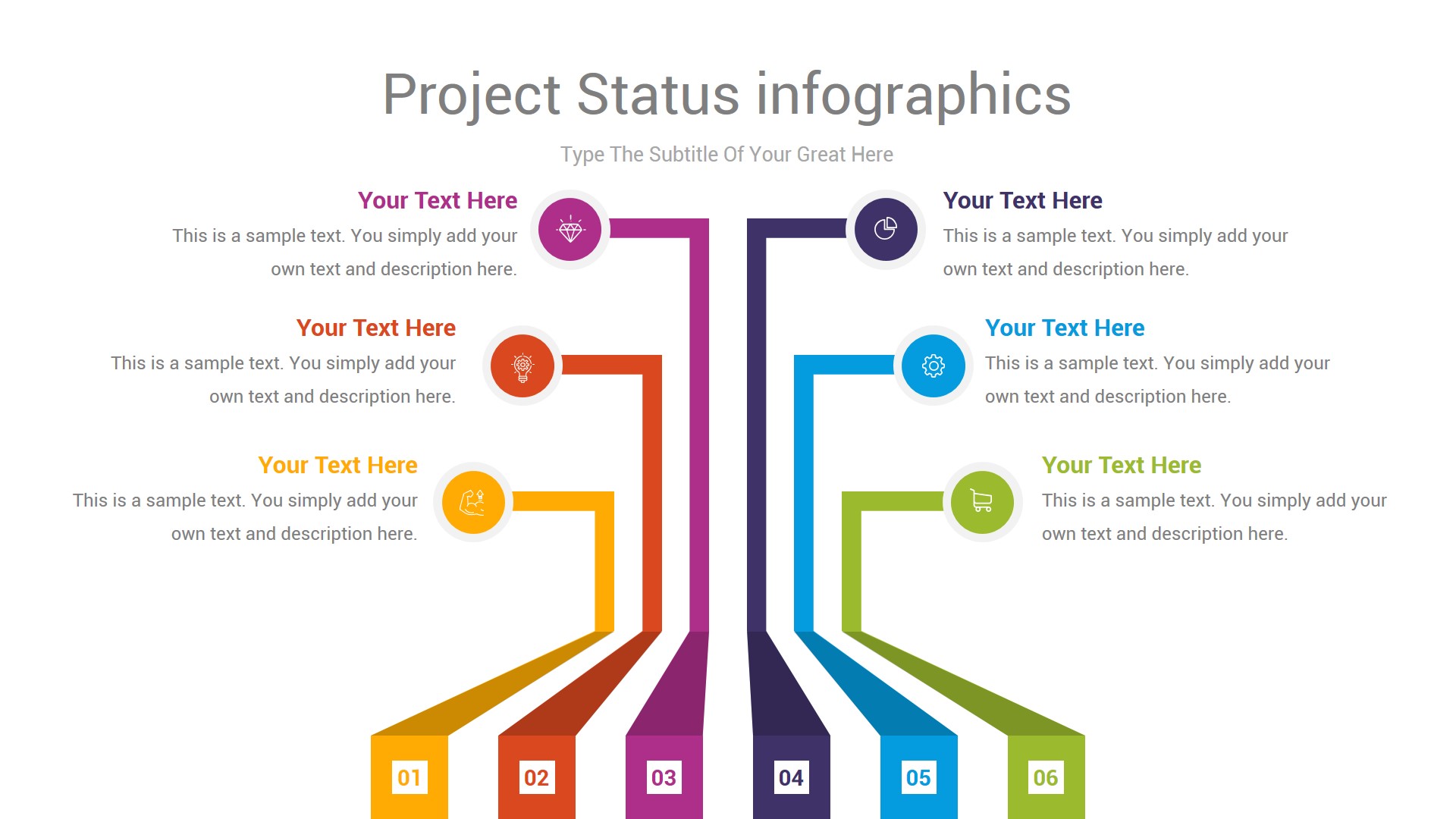 Project Status infographics PowerPoint Template by Neroox | GraphicRiver