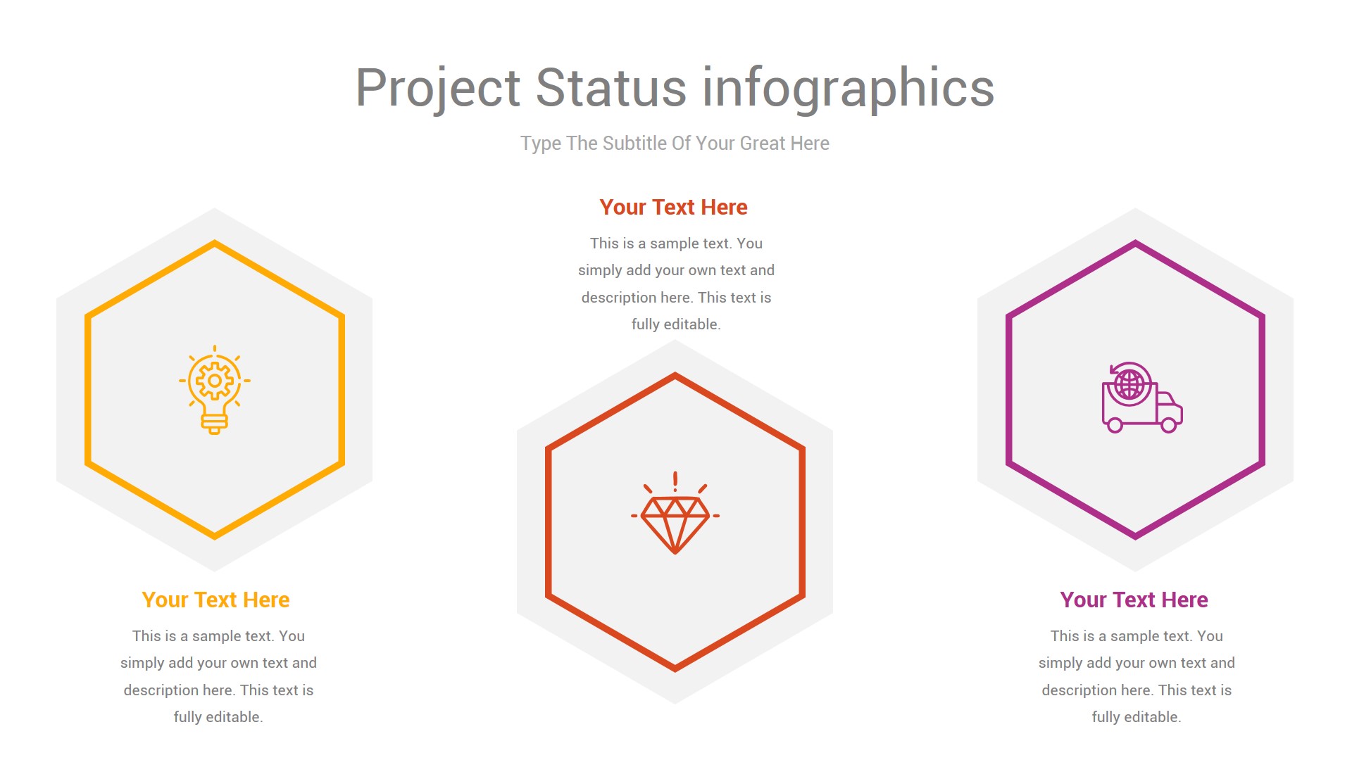 Project Status infographics PowerPoint Template by Neroox | GraphicRiver
