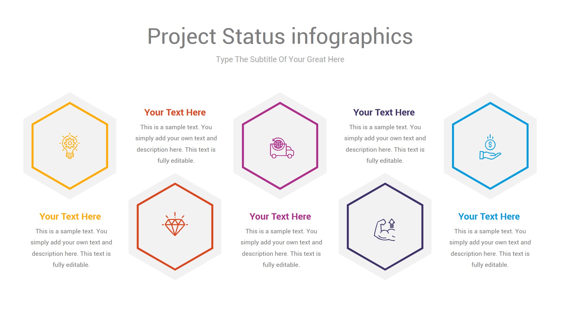 Project Status infographics PowerPoint Template by Neroox | GraphicRiver