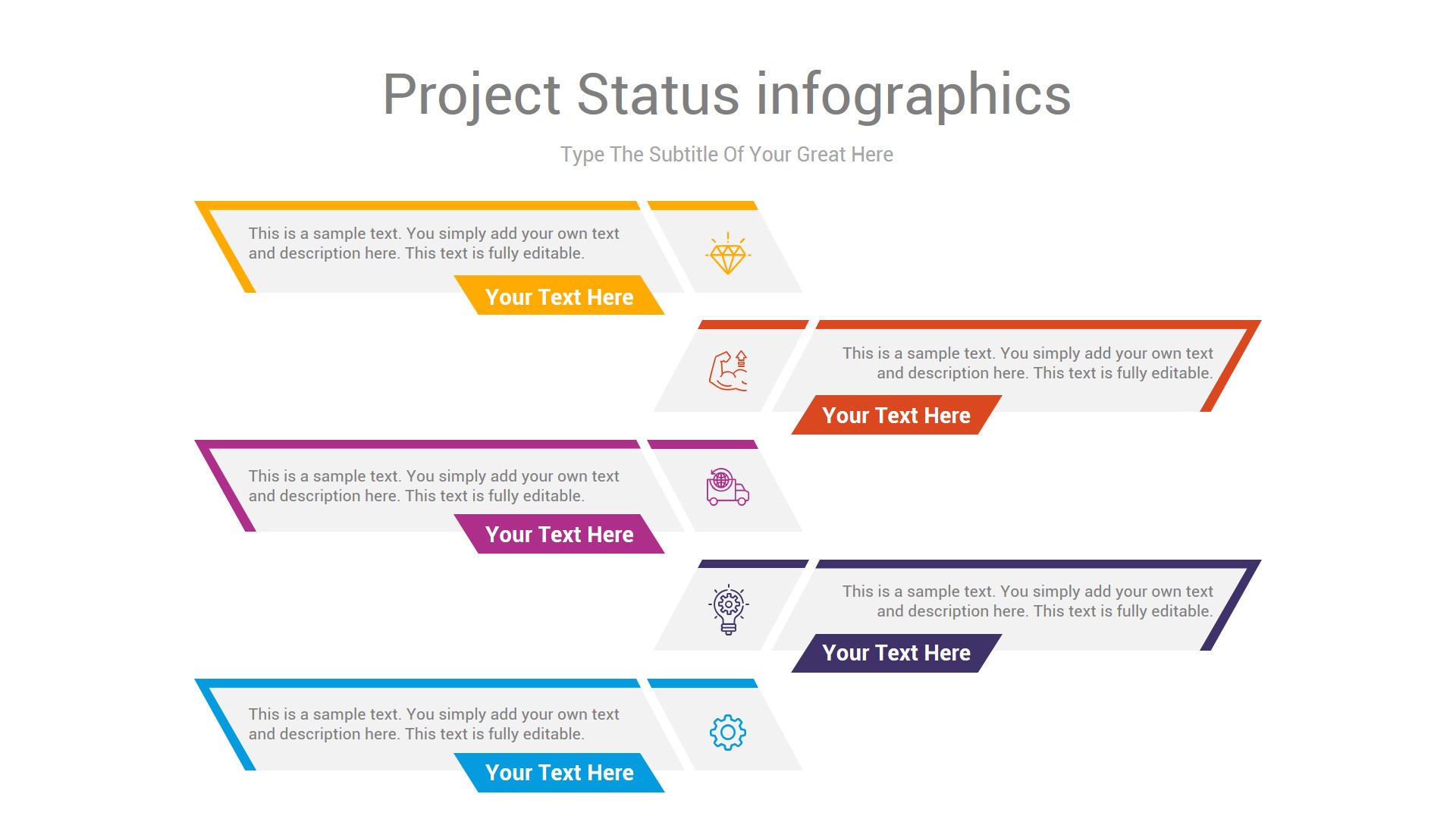 Project Status infographics PowerPoint Template by Neroox | GraphicRiver