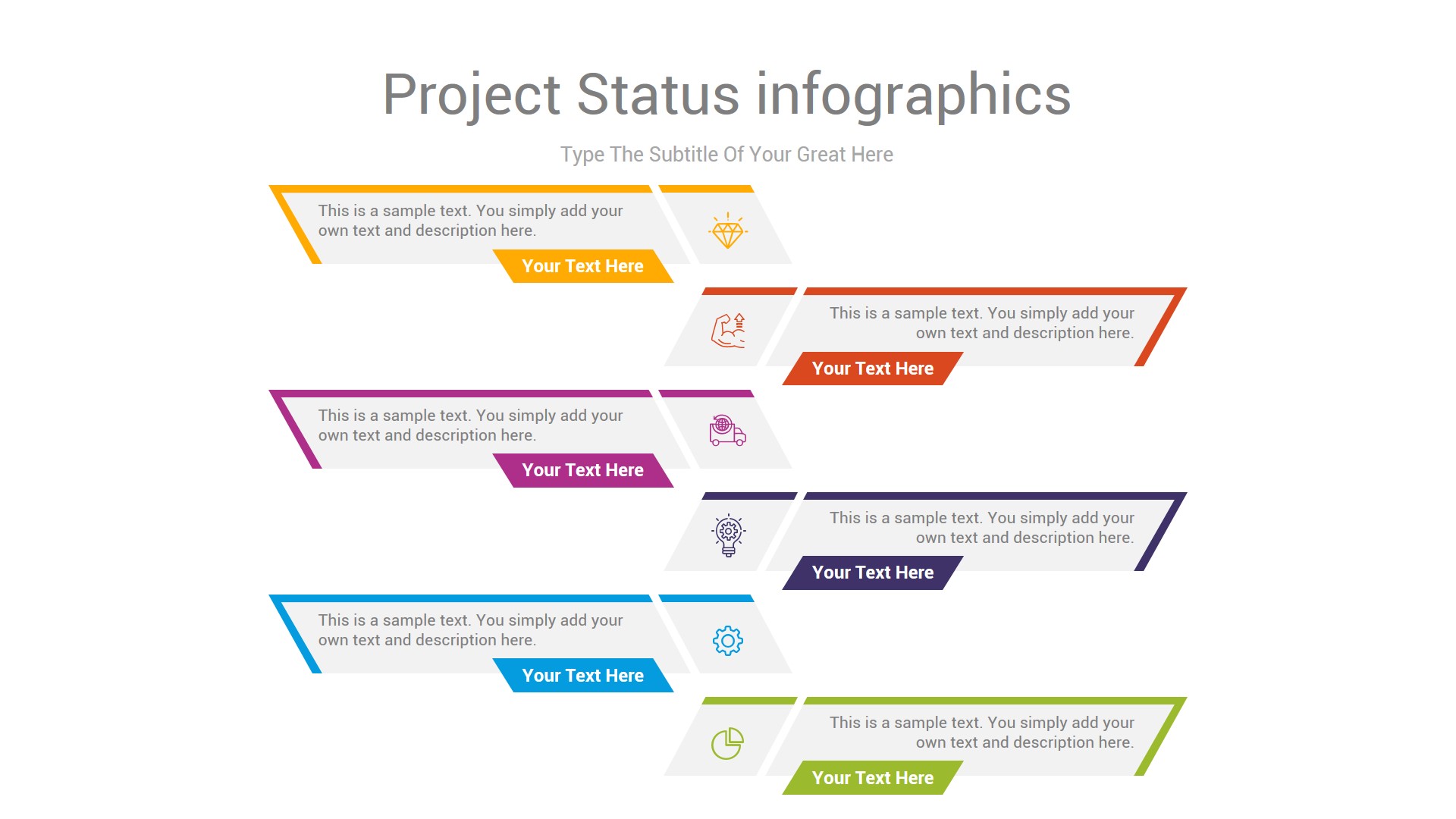 Project Status infographics PowerPoint Template by Neroox | GraphicRiver