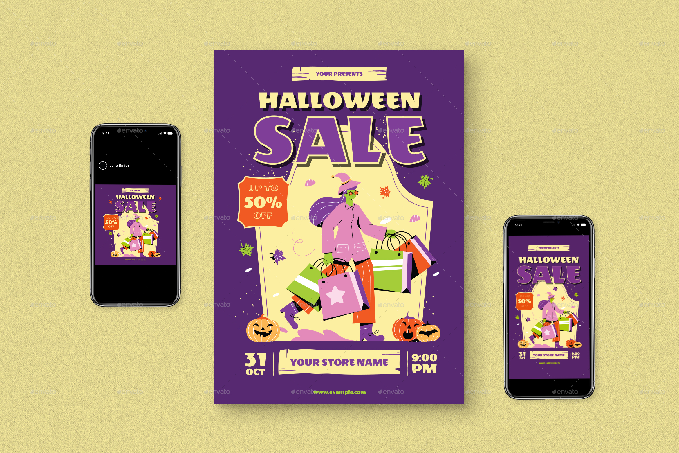 Halloween Sale Flyer Pack, Print Templates | GraphicRiver