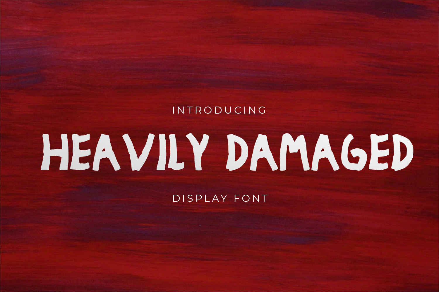 Heavily Damaged - Display Font, Fonts | GraphicRiver