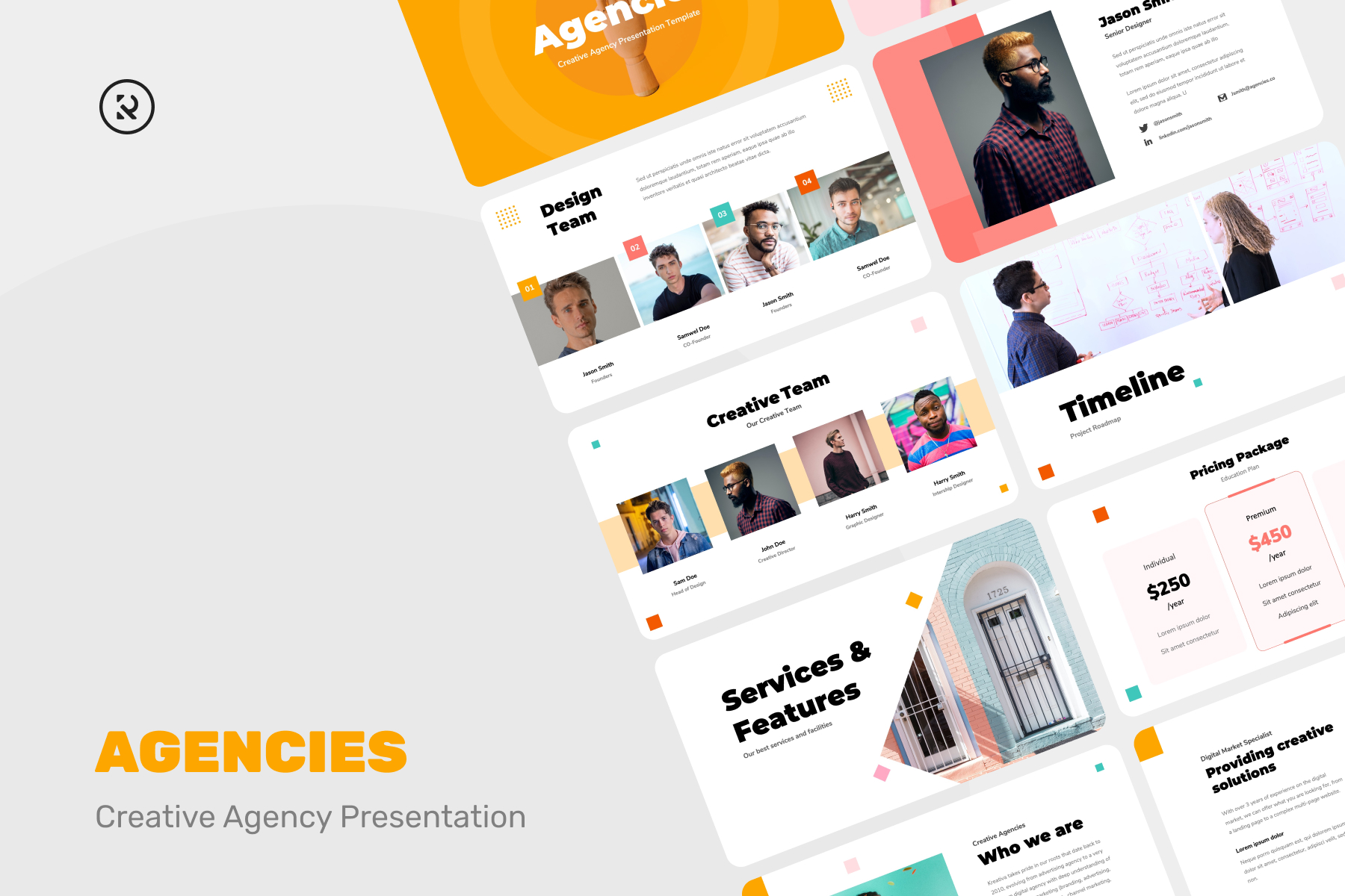 Agencies - Creative Agency Google Slides Presentation, Presentation ...