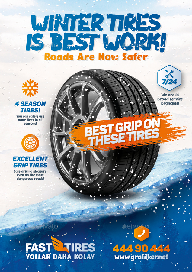 Auto Tires Bundle Templates, Print Templates | GraphicRiver