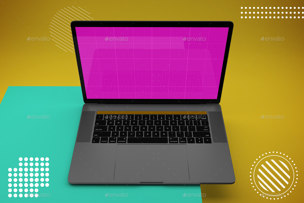 Abstract Laptop Pro Mockup V.2, Graphics | GraphicRiver