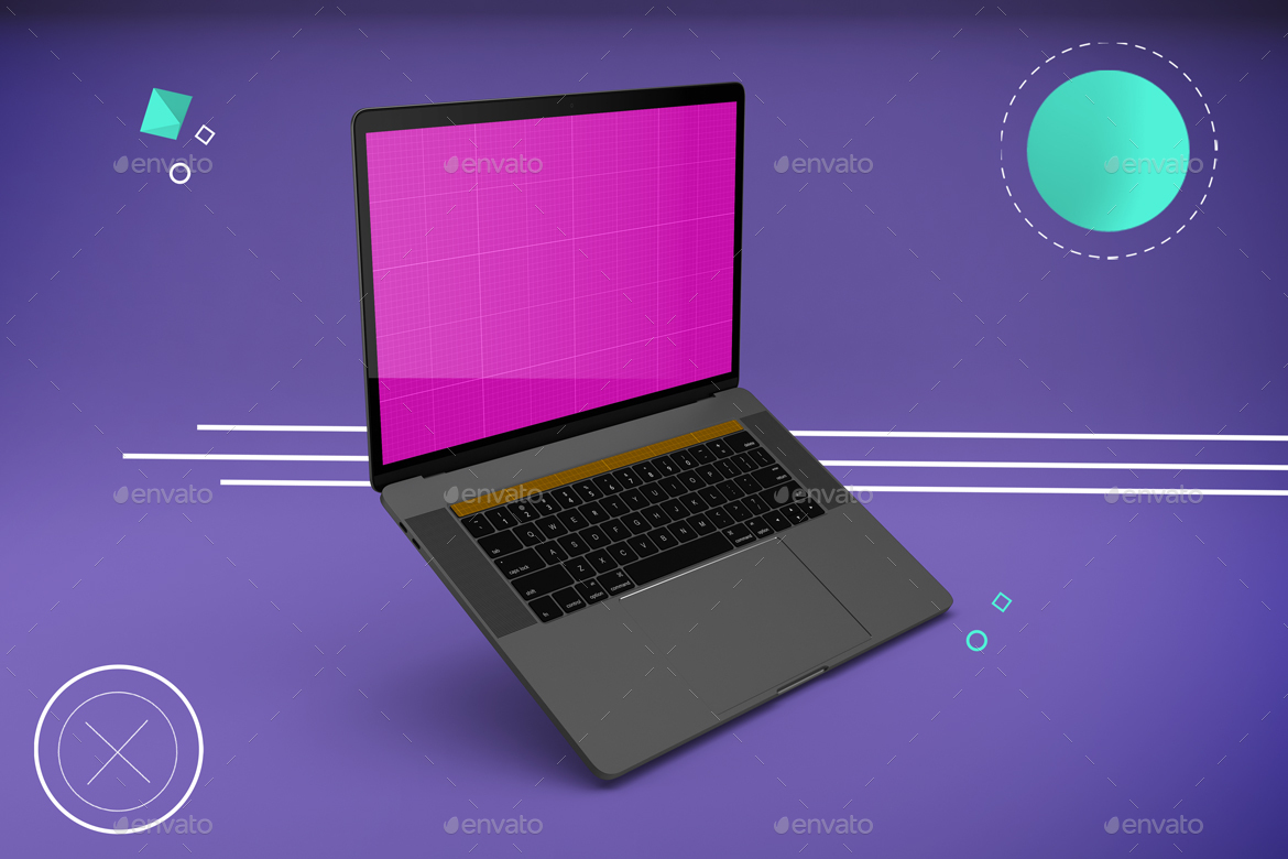 Abstract Laptop Pro Mockup V.2, Graphics | GraphicRiver