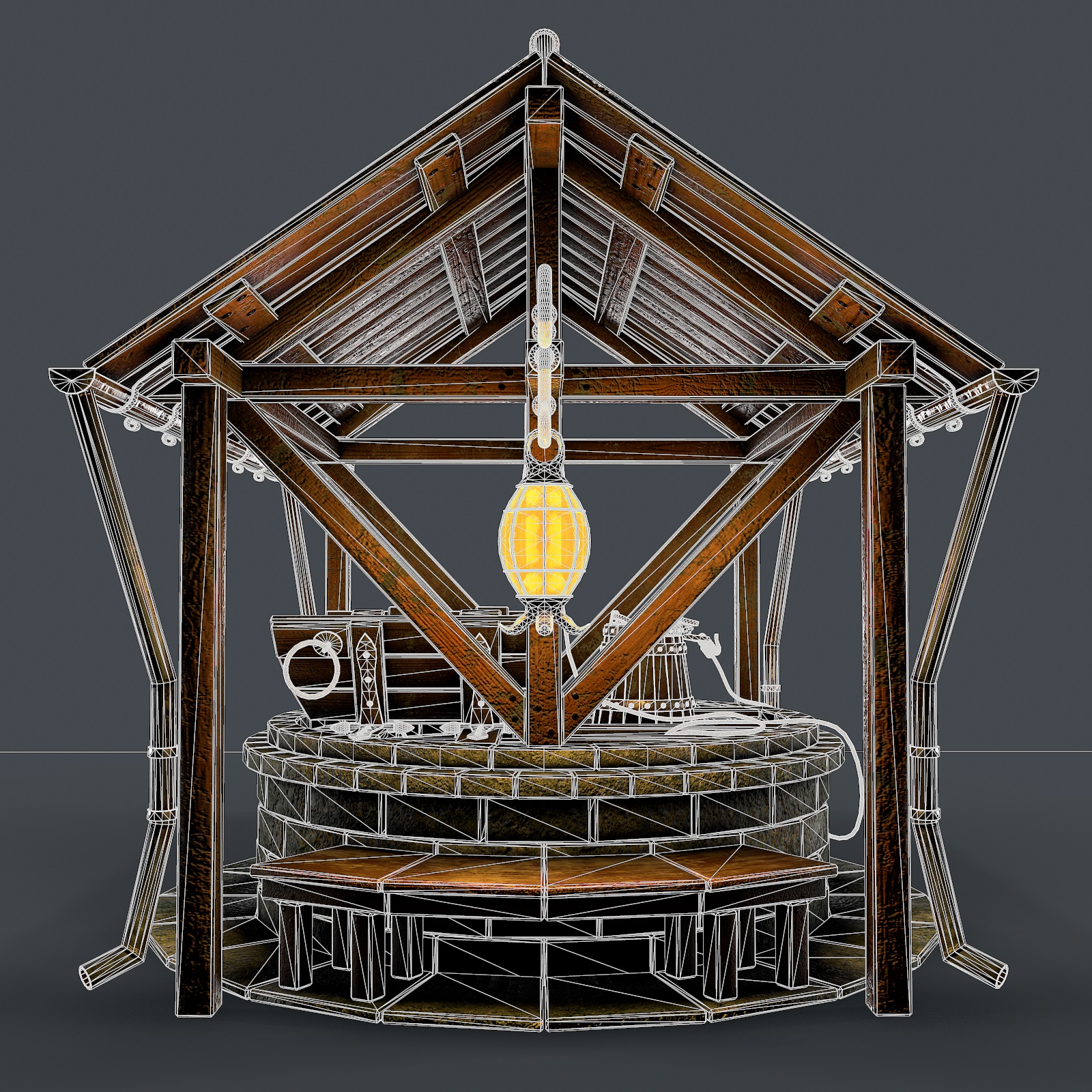 Stone well 3d model by Nicu_Tepes | 3DOcean