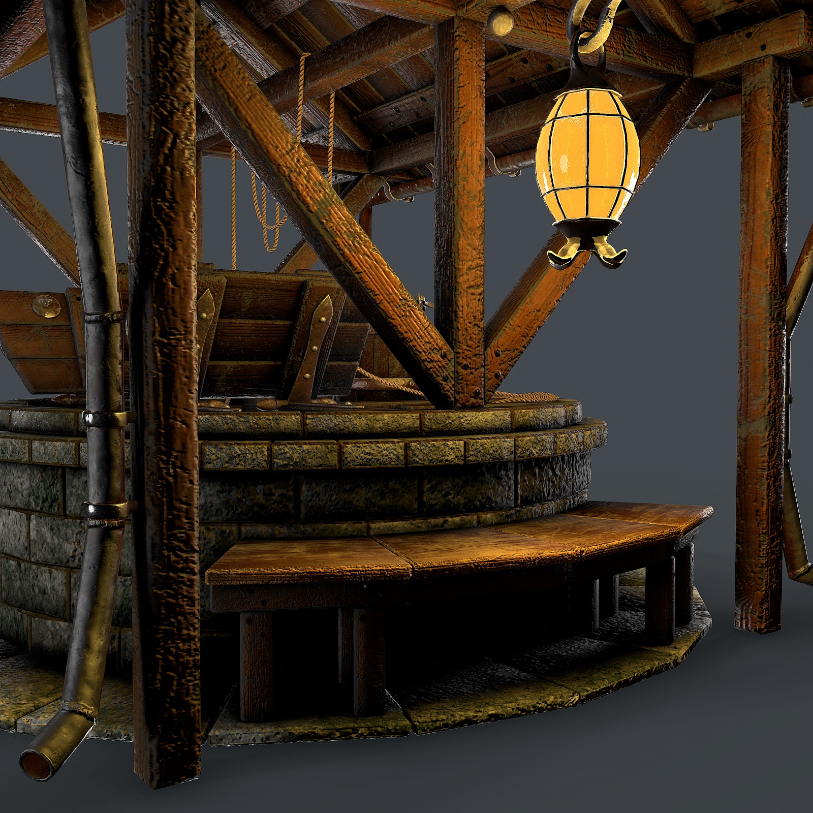 Stone well 3d model by Nicu_Tepes | 3DOcean