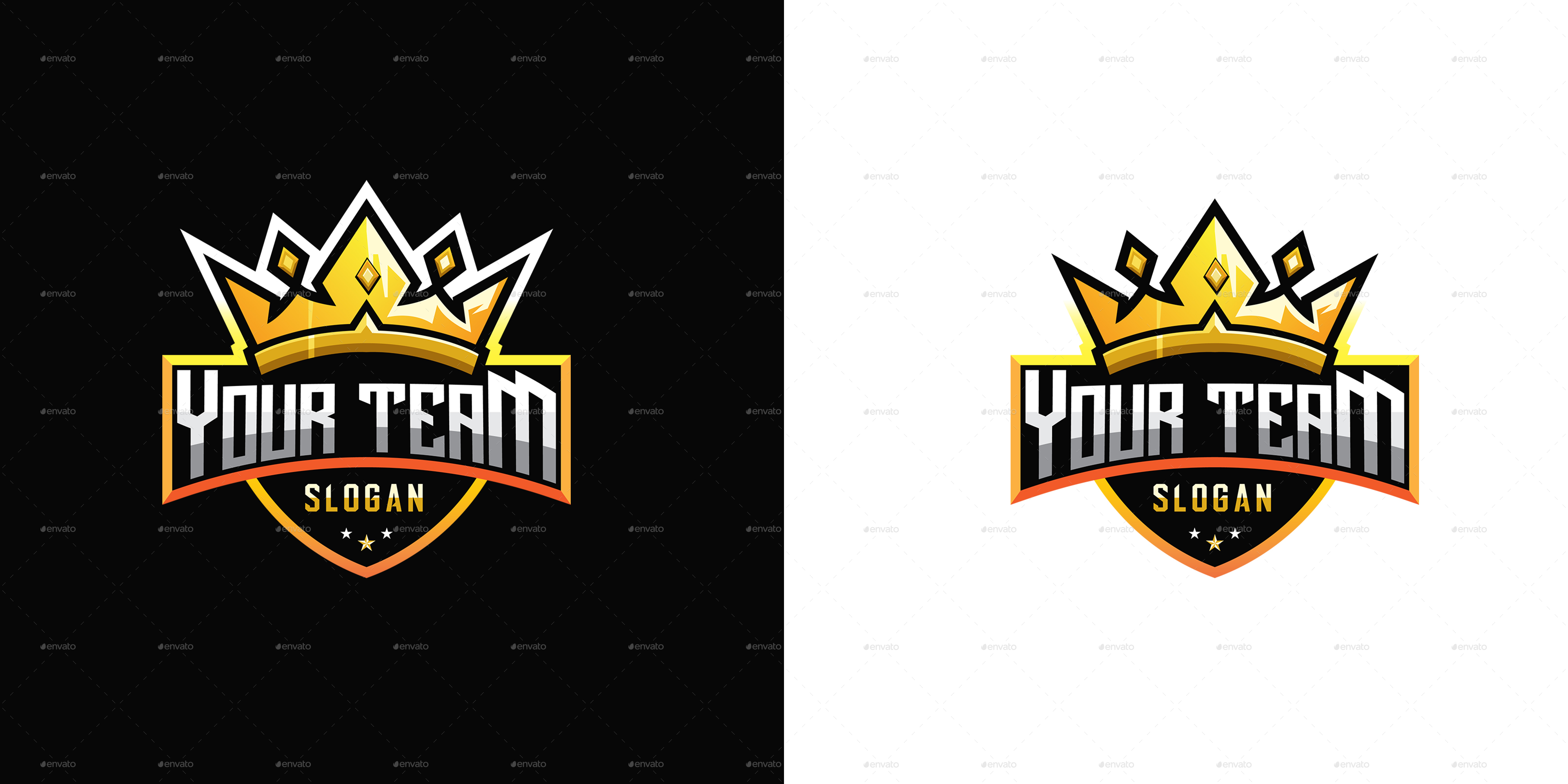 Esport Gold Crown logo for Team, Logo Templates | GraphicRiver
