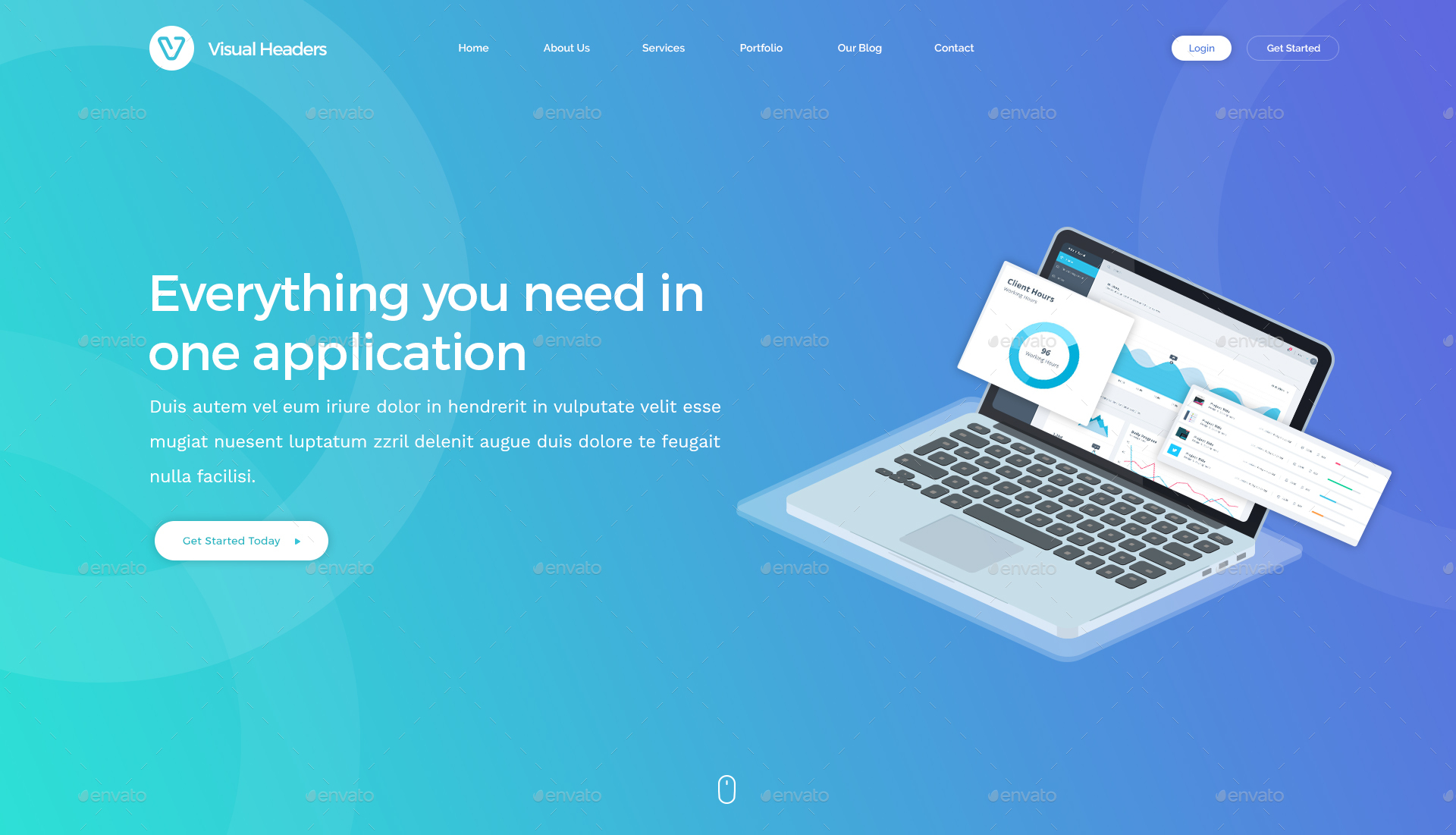 100 Hero Website Headers, Graphics | GraphicRiver