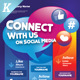 Follow Us on Social Media Flyer Templates, Print Templates | GraphicRiver