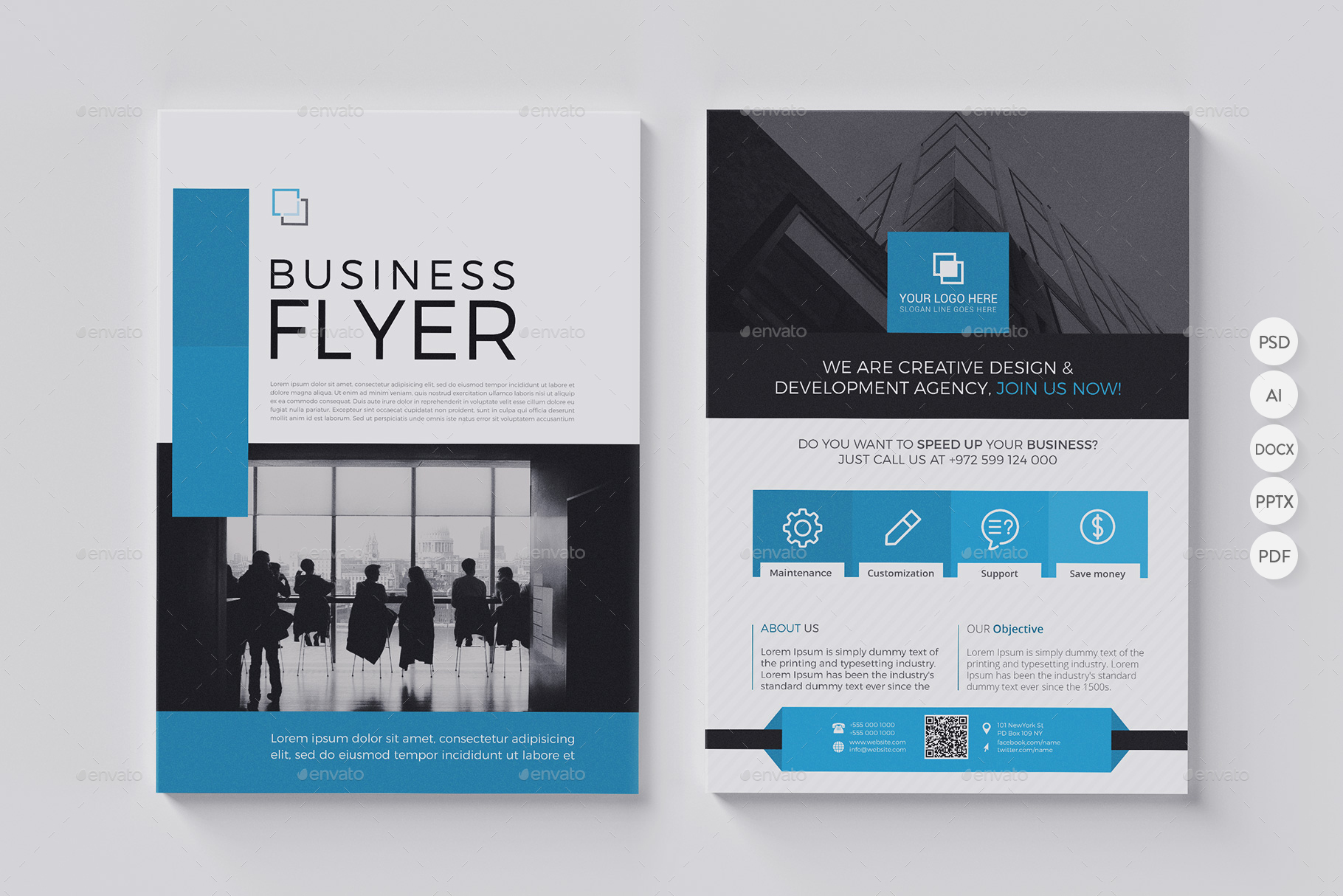 20 Corporate Flyer Set, Double Sided, Print Templates | GraphicRiver