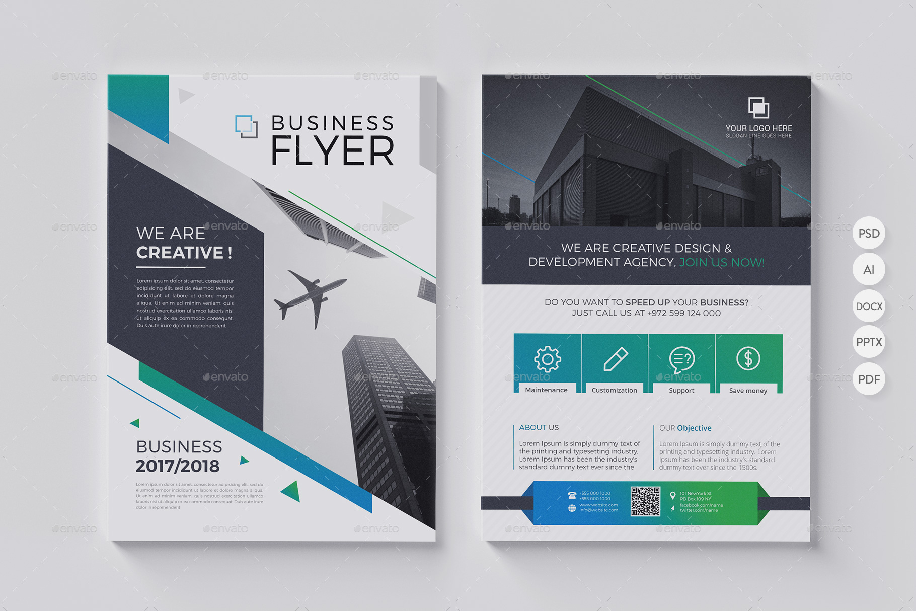 20 Corporate Flyer Set, Double Sided, Print Templates | GraphicRiver