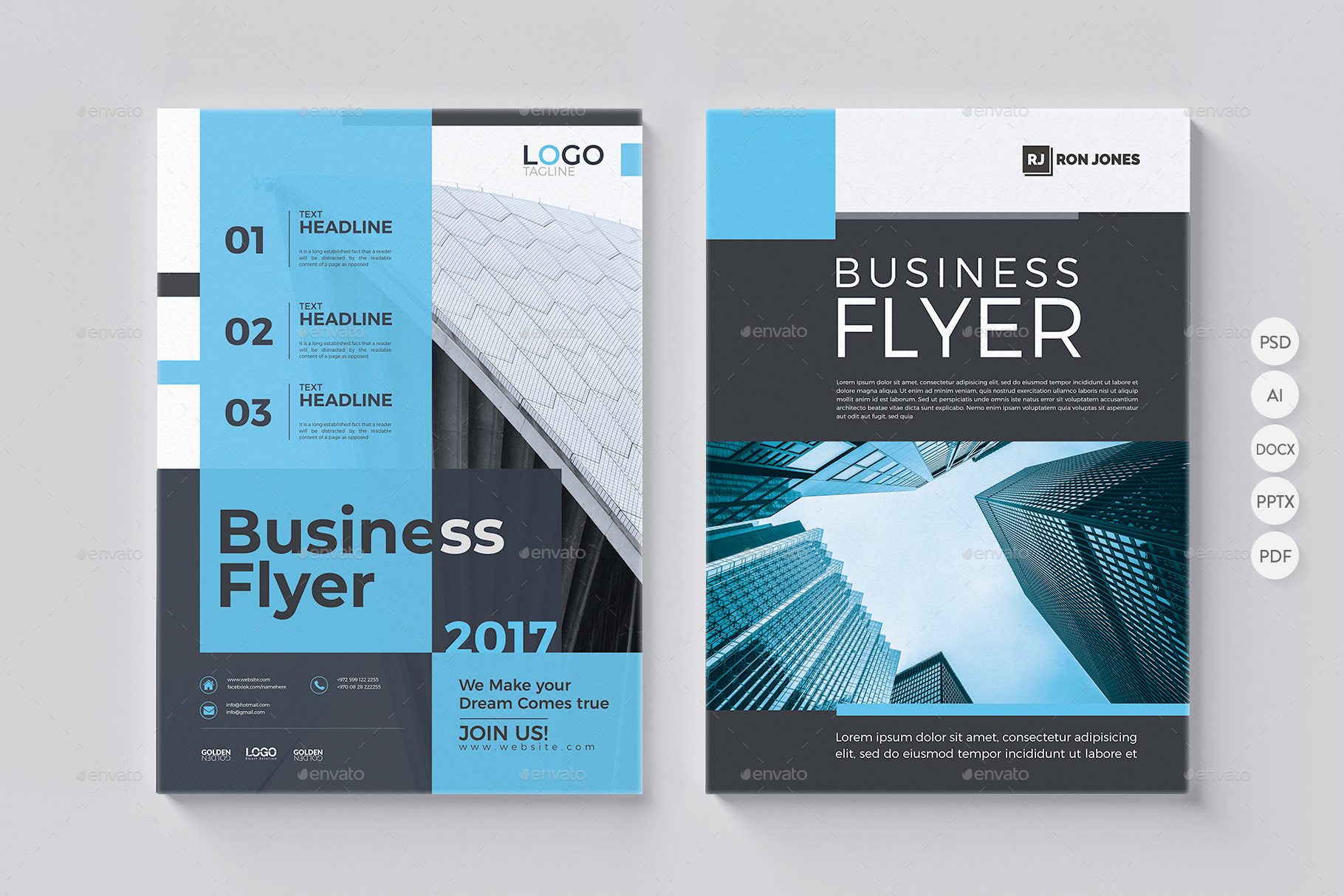 20 Corporate Flyer Set, Double Sided, Print Templates | GraphicRiver