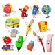 Set of Thirteen Cartoon School Supplies Character by tigatelu ...