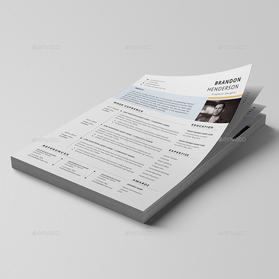 Resume, Print Templates | GraphicRiver