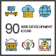90 Web Development Icons, Icons | GraphicRiver