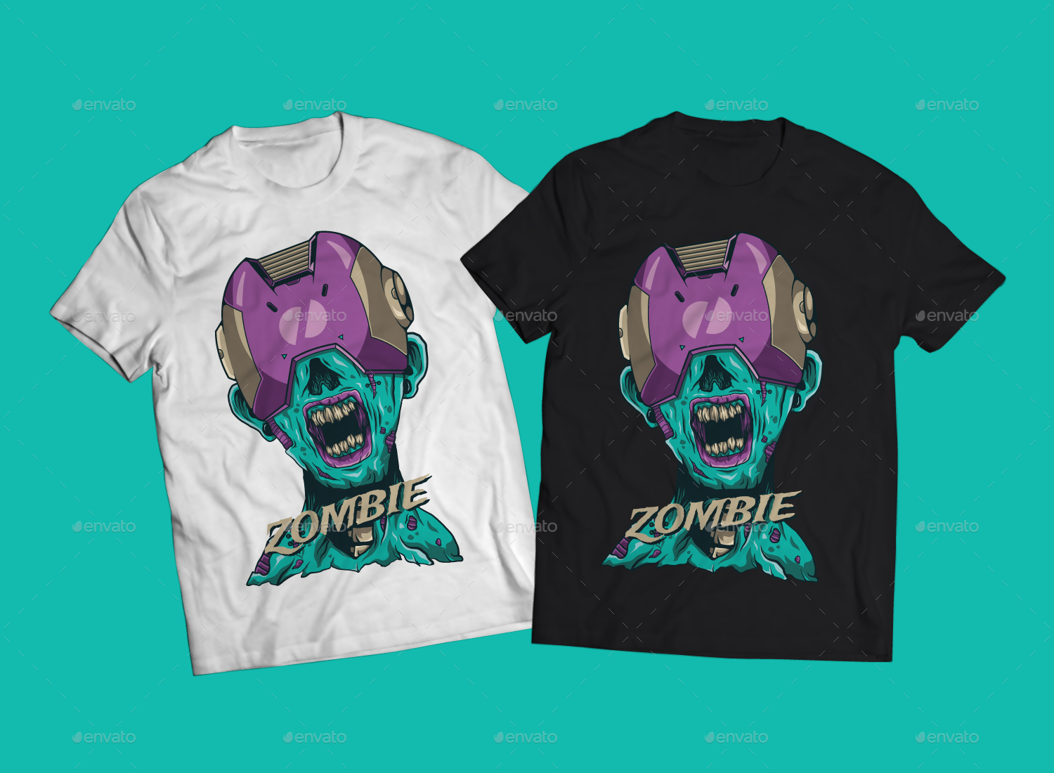 Zombie T-Shirt Design, T-Shirts | GraphicRiver