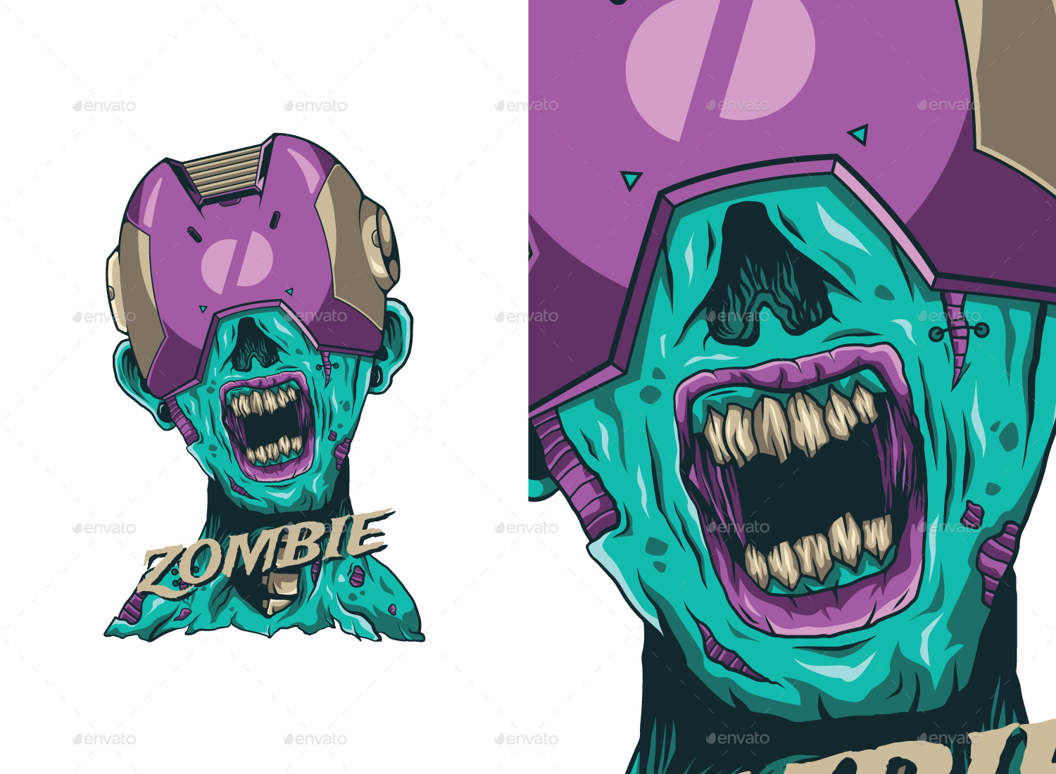 Zombie T-Shirt Design, T-Shirts | GraphicRiver