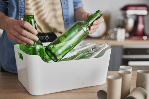 Segregation of useless garbage at home Stock Photo by gpointstudio