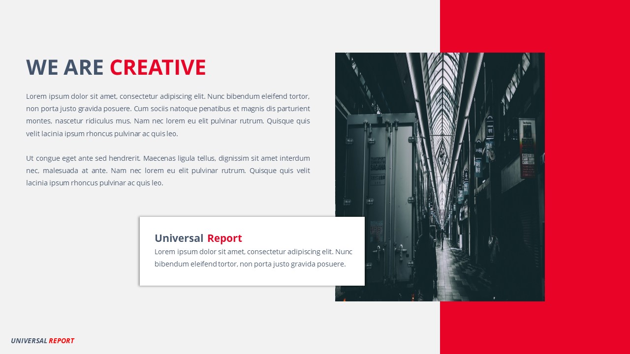 Universal Report Powerpoint Presentation Template, Presentation Templates