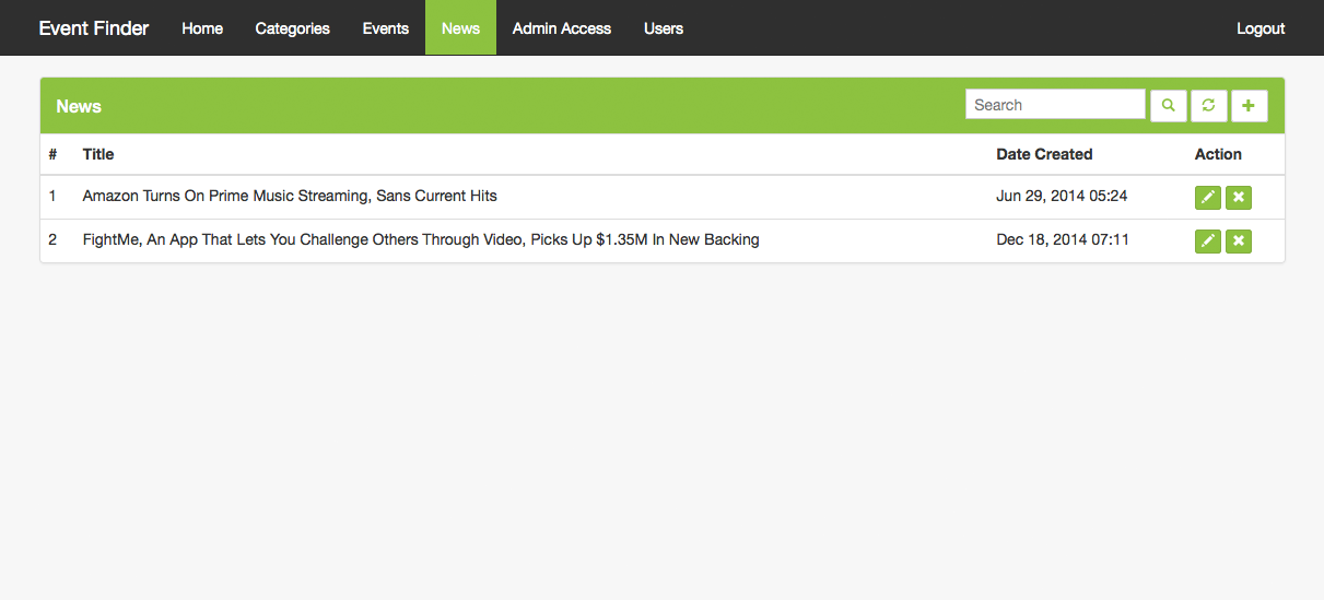 Event Finder Full Android Application v1.8 by MGAppcelerator | CodeCanyon