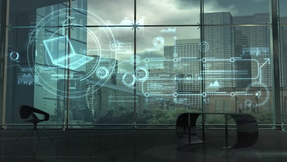 Animated Infographics On The Theme Of Network Technologies HD, Motion ...