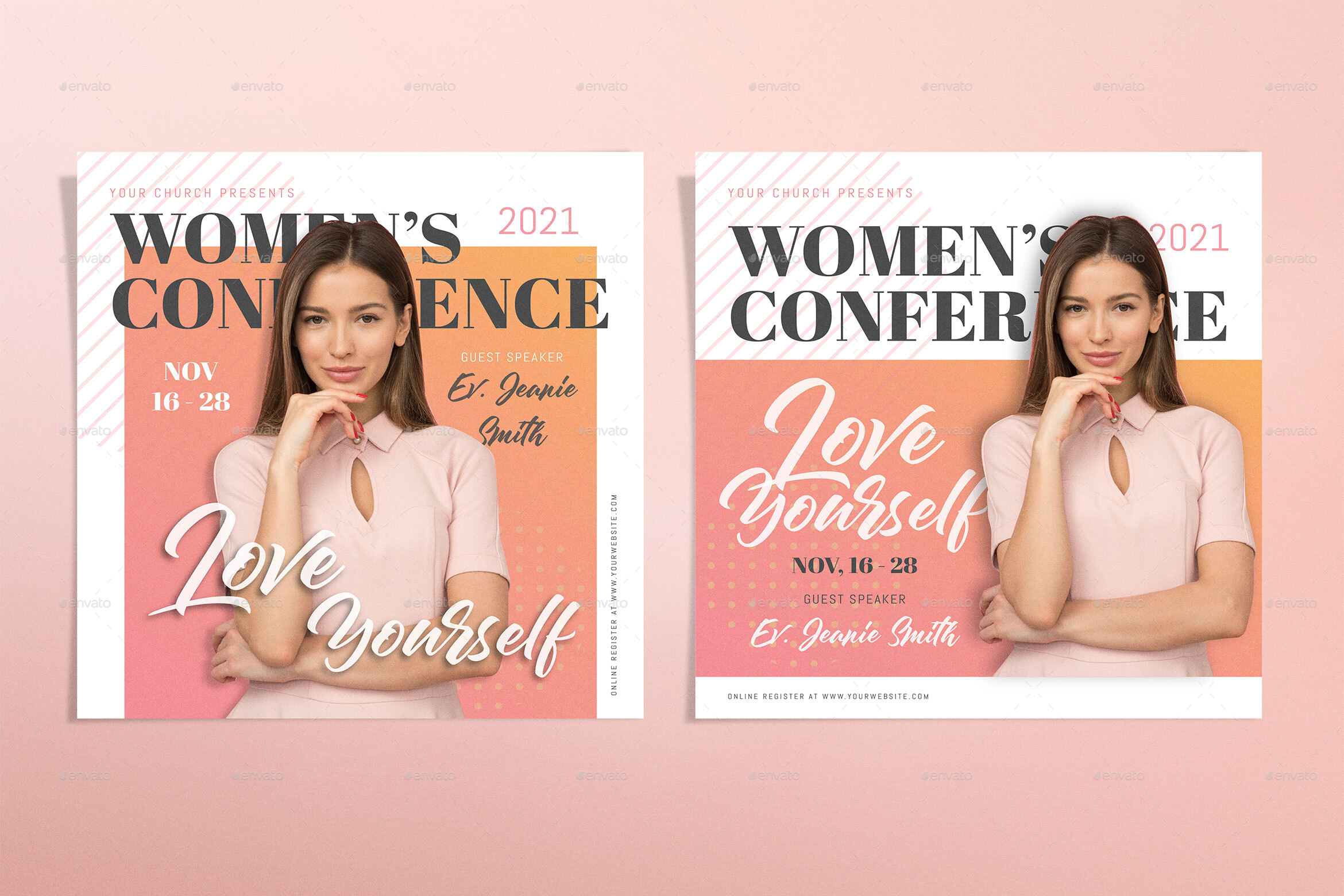 Women Conference Template Set, Print Templates | GraphicRiver