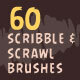 60 Scribble & Scrawl Brushes For Illustrator, Add-ons | GraphicRiver