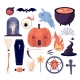 Halloween Set. Spiderweb and Pumpkin, Bat and, Vectors | GraphicRiver