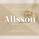 Alisson, Fonts | GraphicRiver
