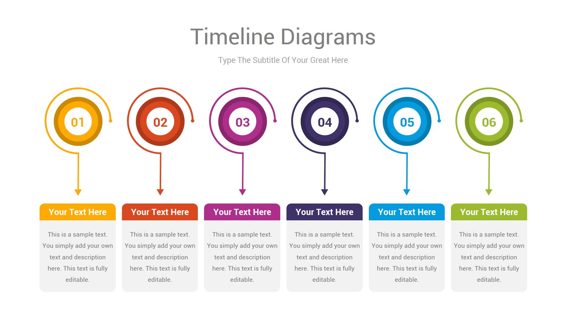 Timeline Diagrams PowerPoint Template, Presentation Templates ...