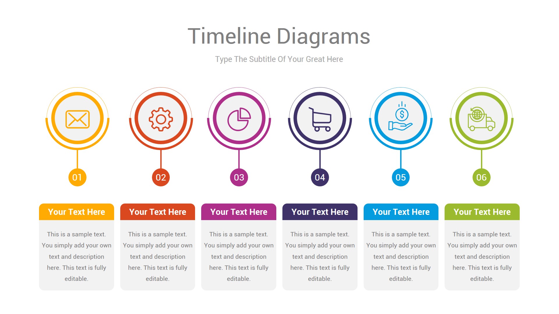 Timeline Diagrams PowerPoint Template, Presentation Templates ...