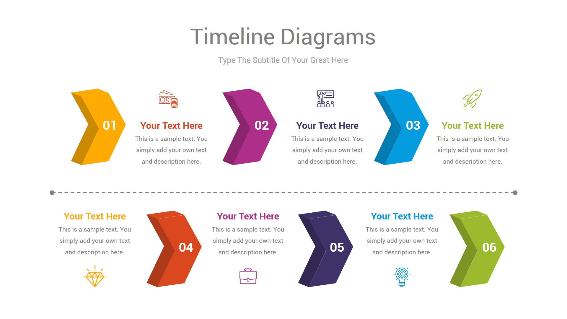 Timeline Diagrams PowerPoint Template, Presentation Templates ...