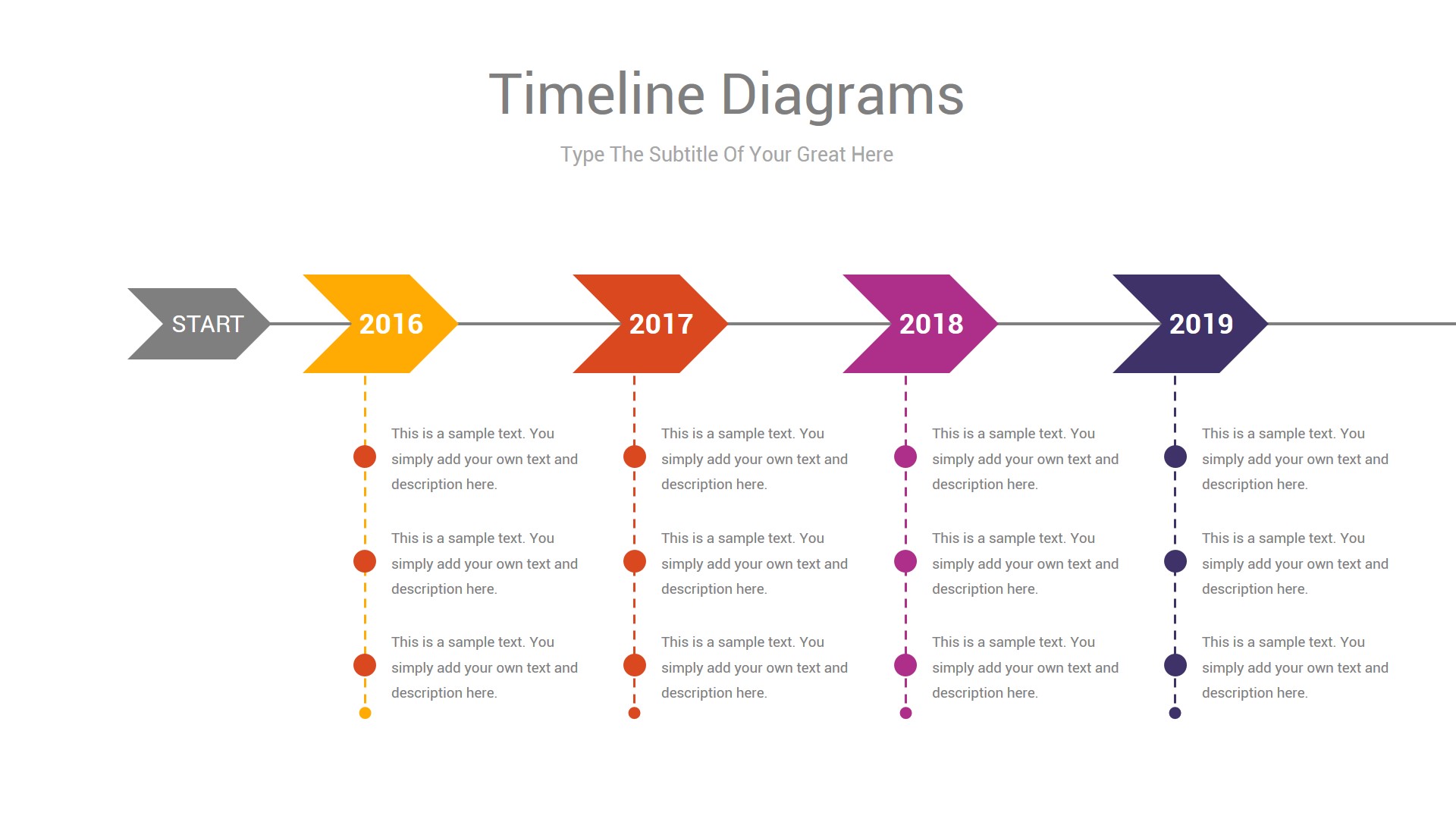 Timeline Diagrams PowerPoint Template by Neroox | GraphicRiver